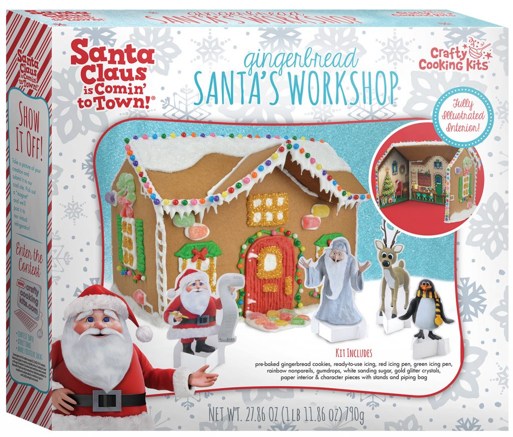 Santa Claus Is Comin To Town Santas Workshop Gingerbread Cookie Kit